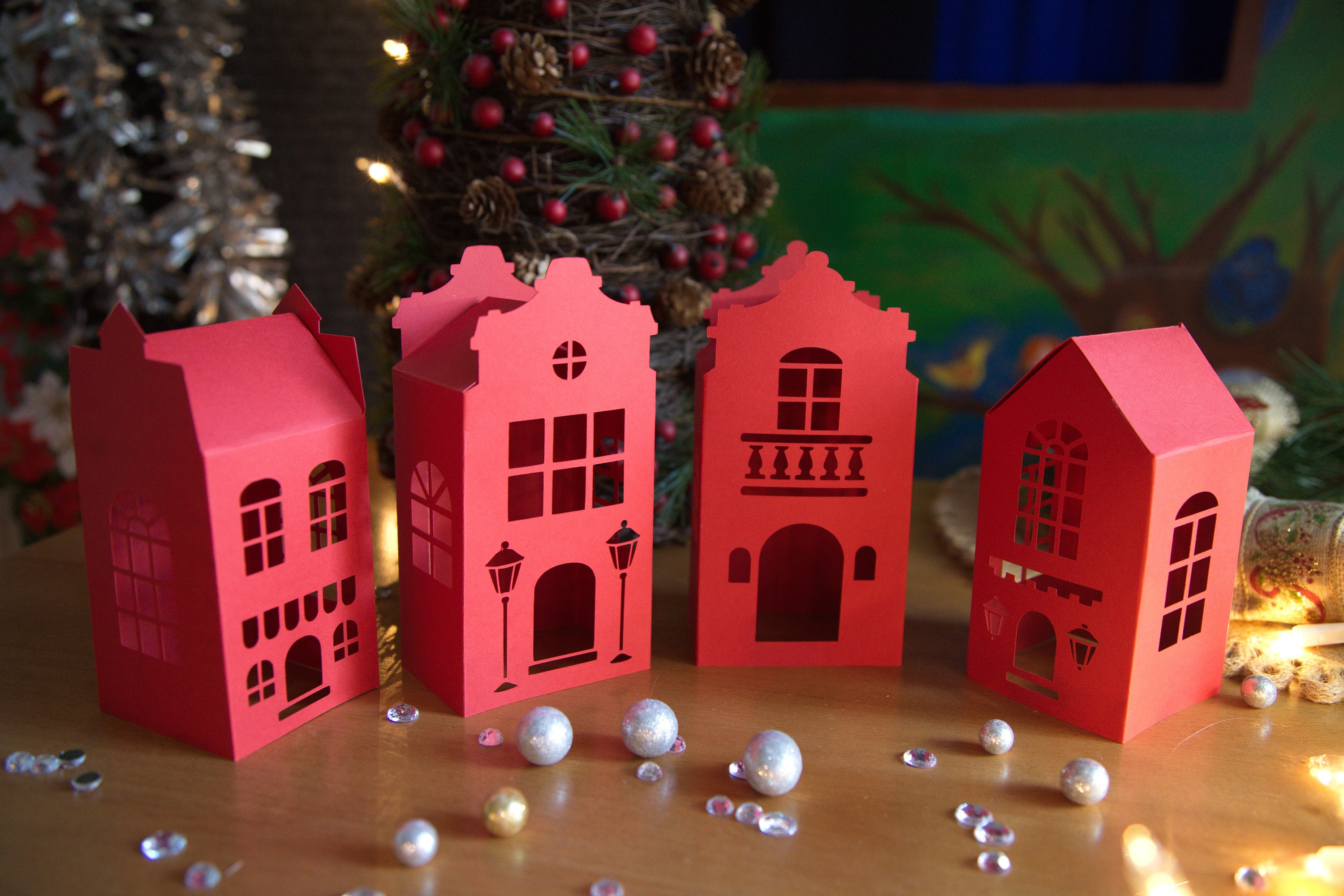 DIY 3-D Paper Cardstock House /christmas Village - Etsy