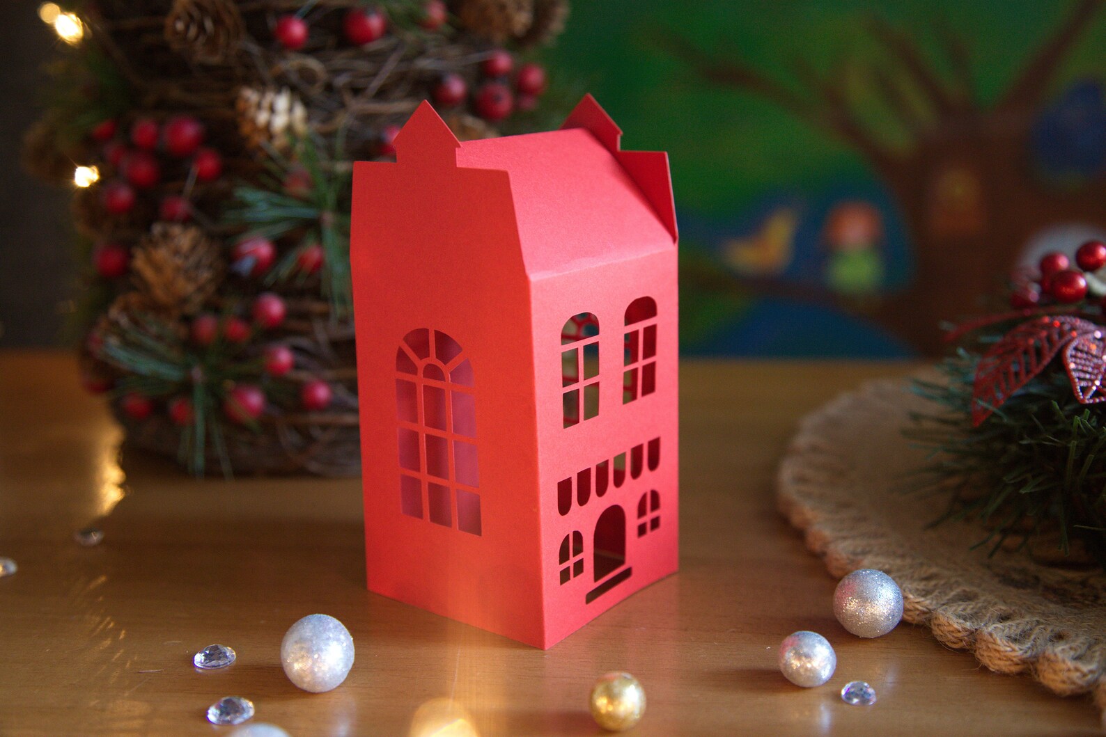 DIY 3-D Paper Cardstock House /christmas Village - Etsy
