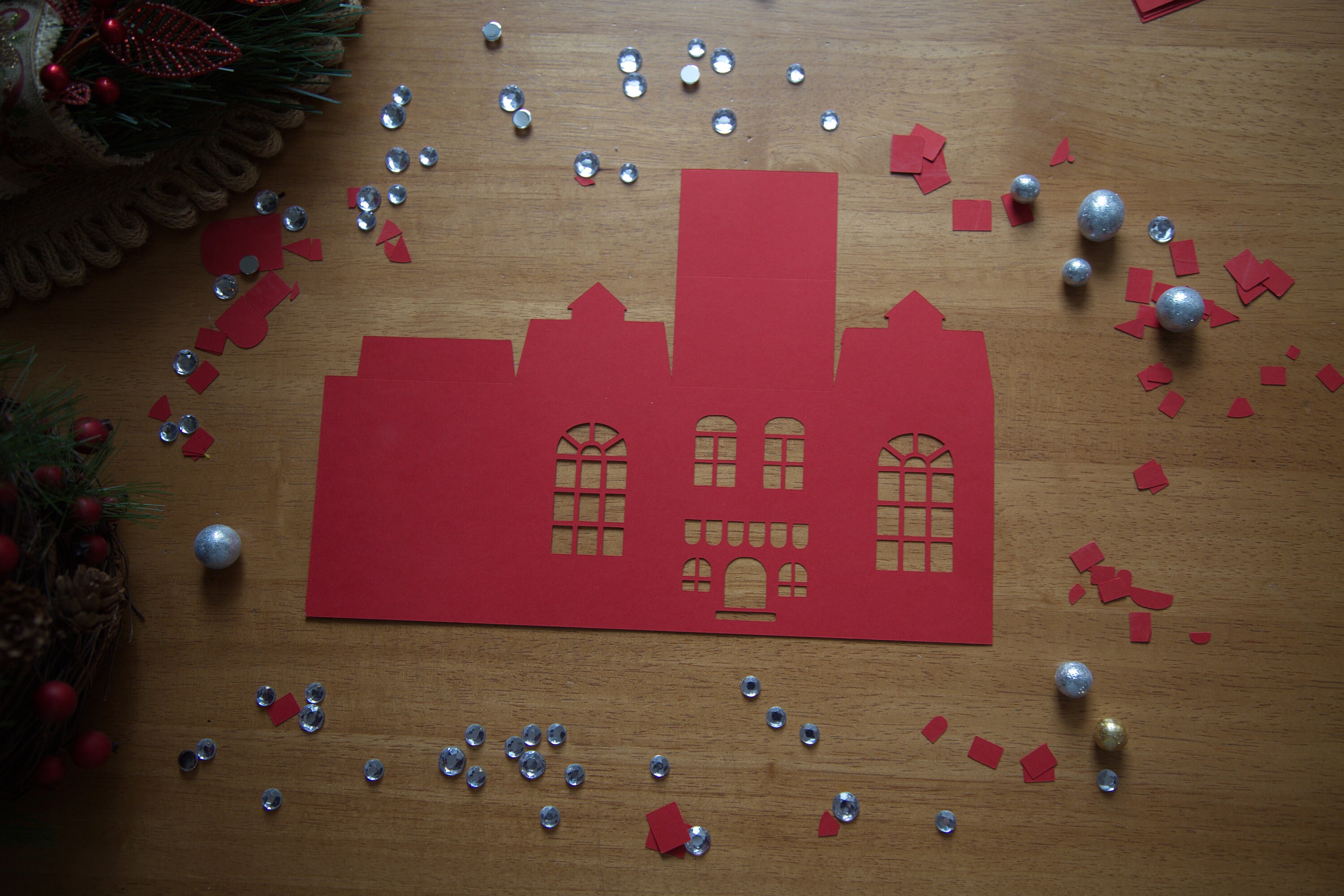 DIY 3-D Paper Cardstock House /christmas Village - Etsy