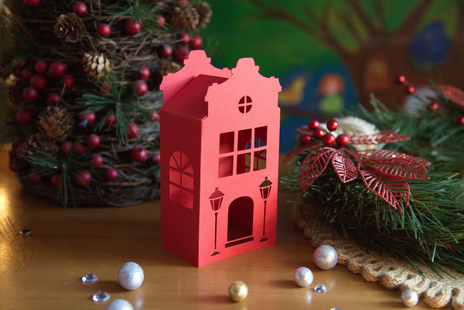 DIY 3-D Paper Cardstock House /christmas Village - Etsy