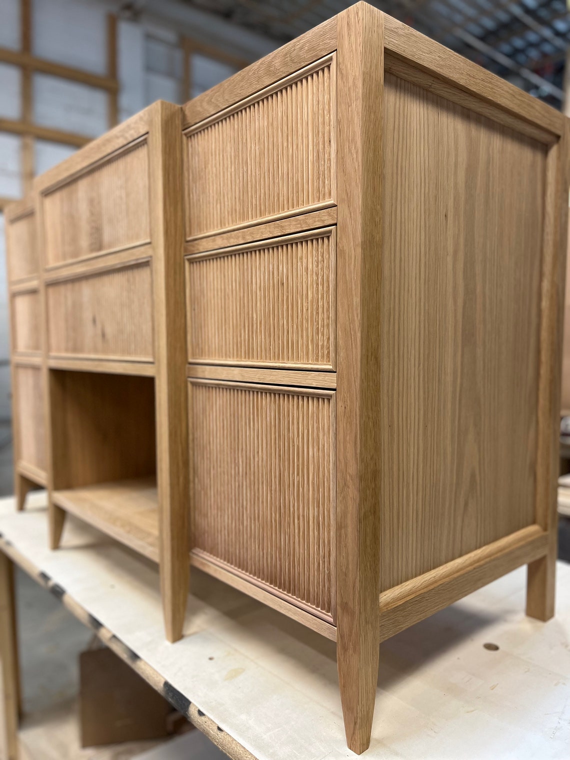 Solid White Oak Bathroom Vanity Built to Order Any Size Available - Etsy