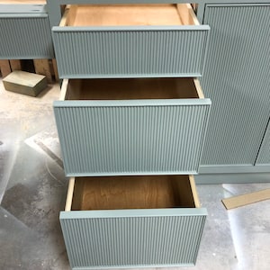 Maple Reeded Vanity Built to Order - Etsy