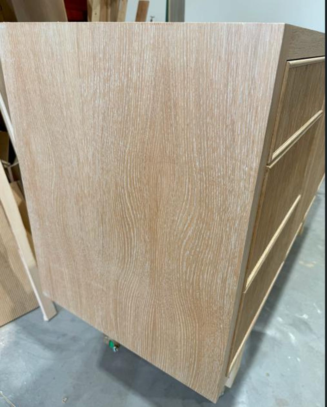 Reeded White Oak Floating Vanity - Etsy