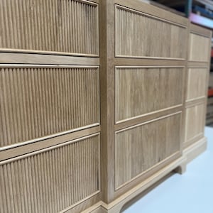 Reeded White Oak Bathroom Vanity - Etsy