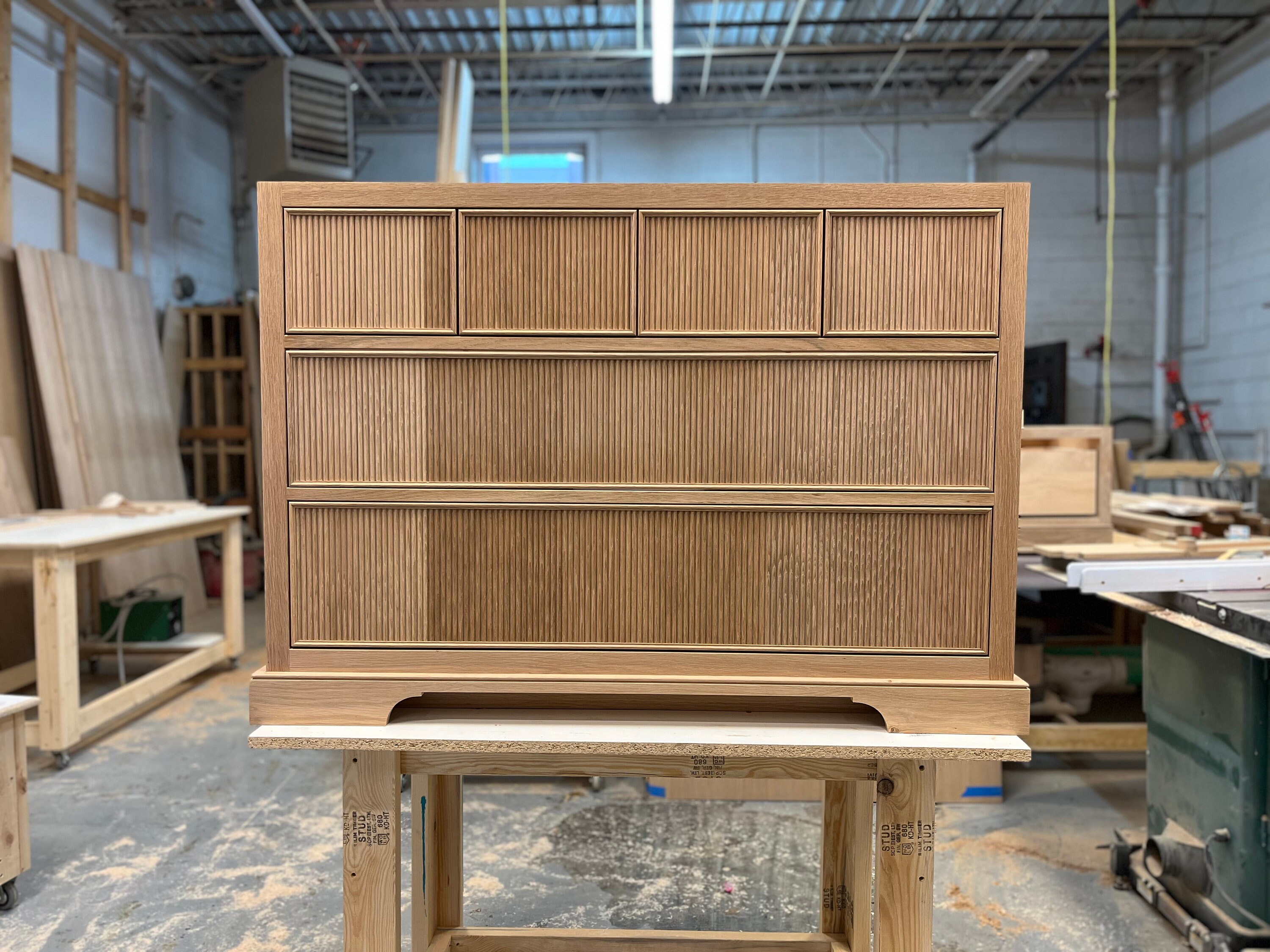 White Oak Reeded Beaded Fluted Bathroom Vanity Powder Room - Etsy