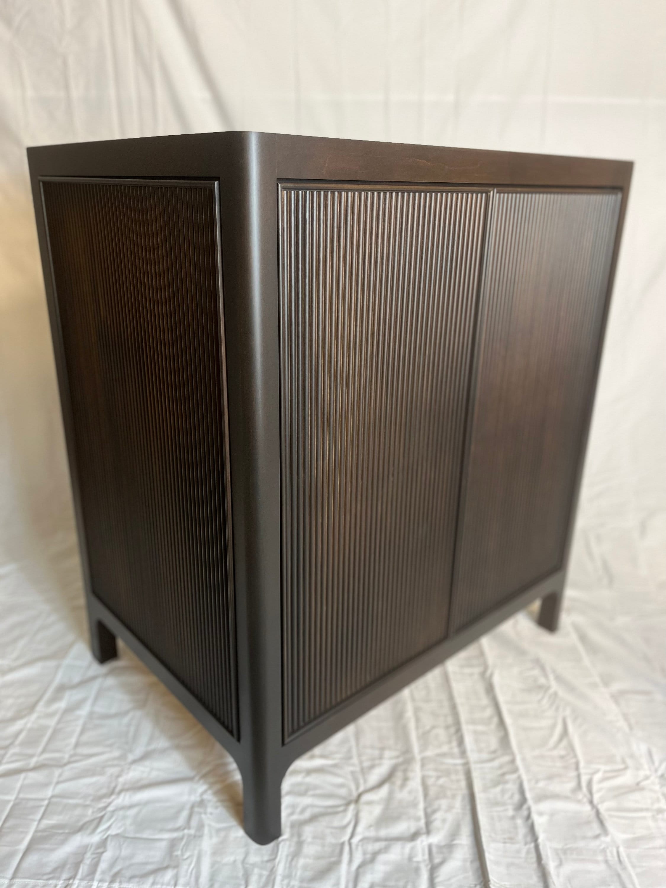 Custom Solid Maple Reeded Bathroom Vanity - Etsy