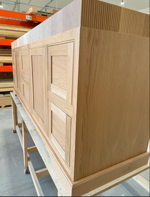 White Oak Bathroom Vanity With Reeded Apron - Etsy