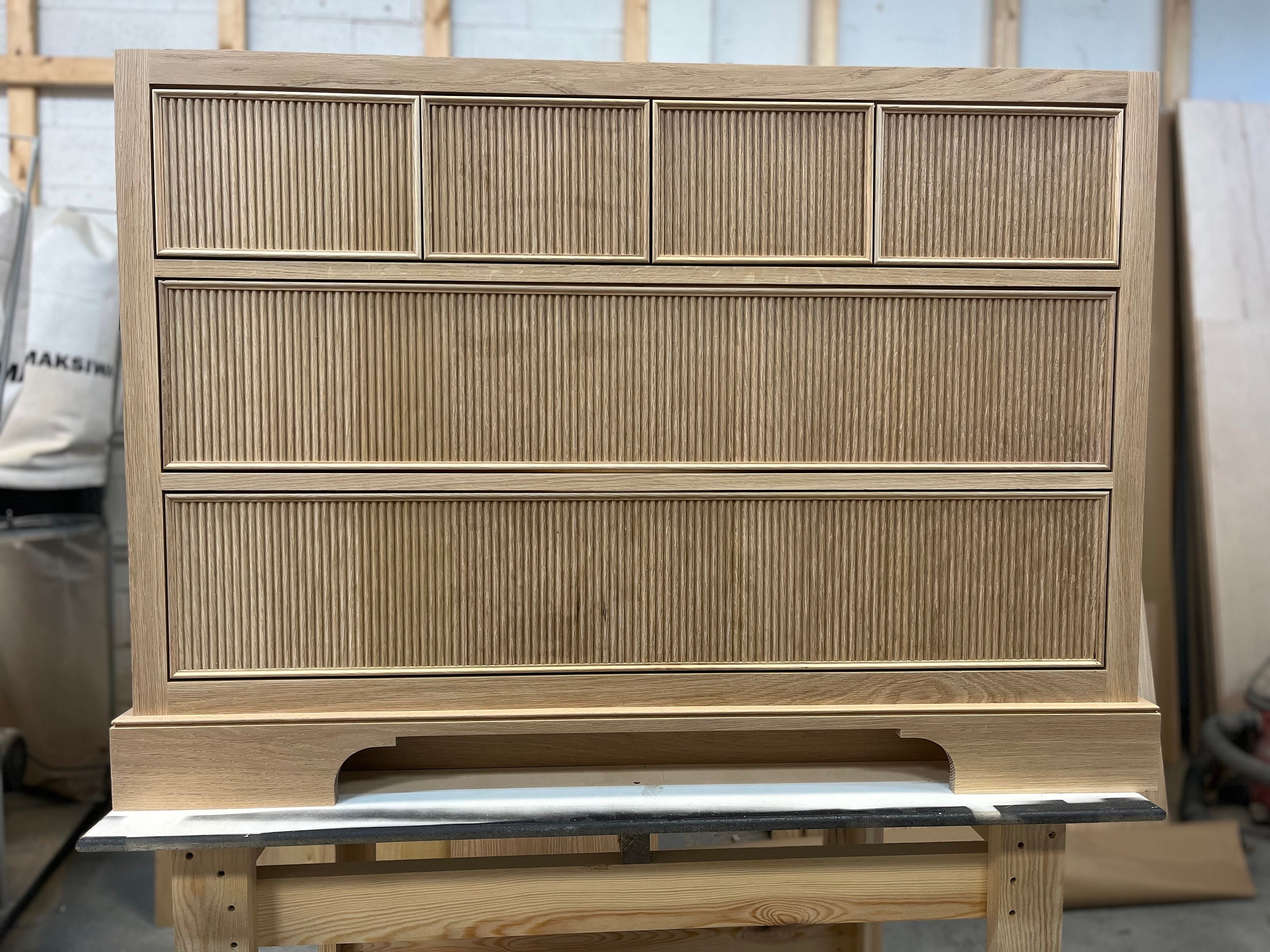 Solid White Oak Bathroom Vanity Built to Order Any Size Available - Etsy