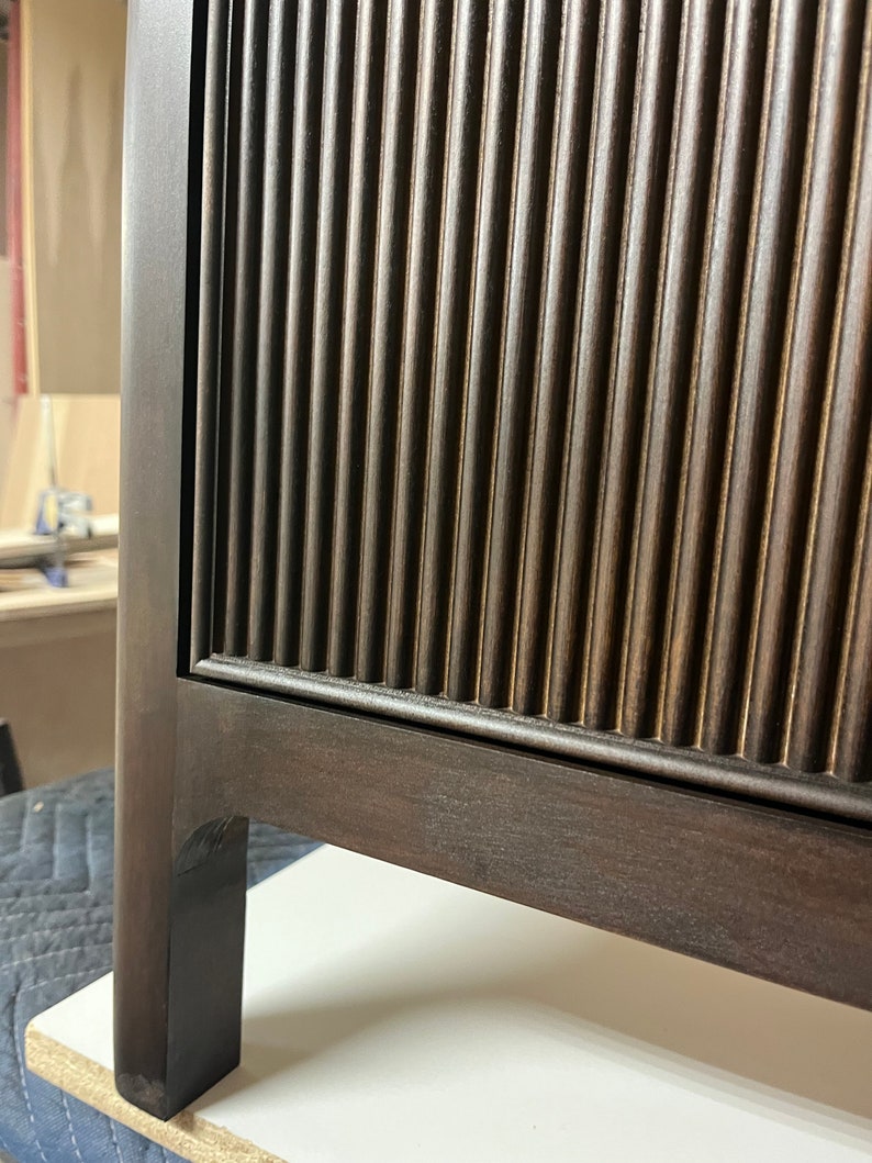 Custom Solid Maple Reeded Bathroom Vanity - Etsy