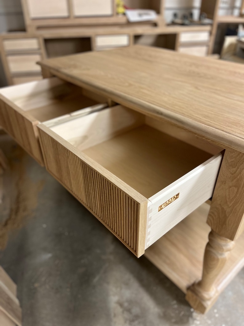 White Oak Reeded Beaded Fluted Kitchen Island - Etsy