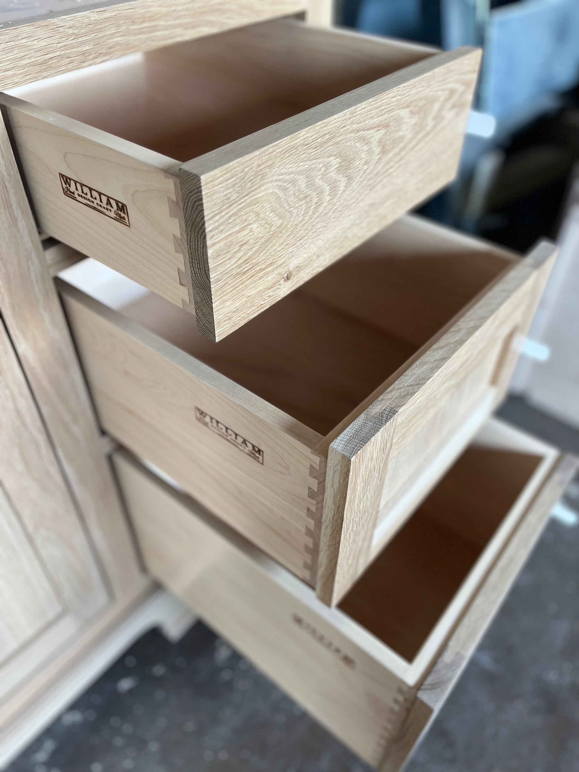 White Oak Bathroom Vanity Built to Order Any Size Solid Wood - Etsy