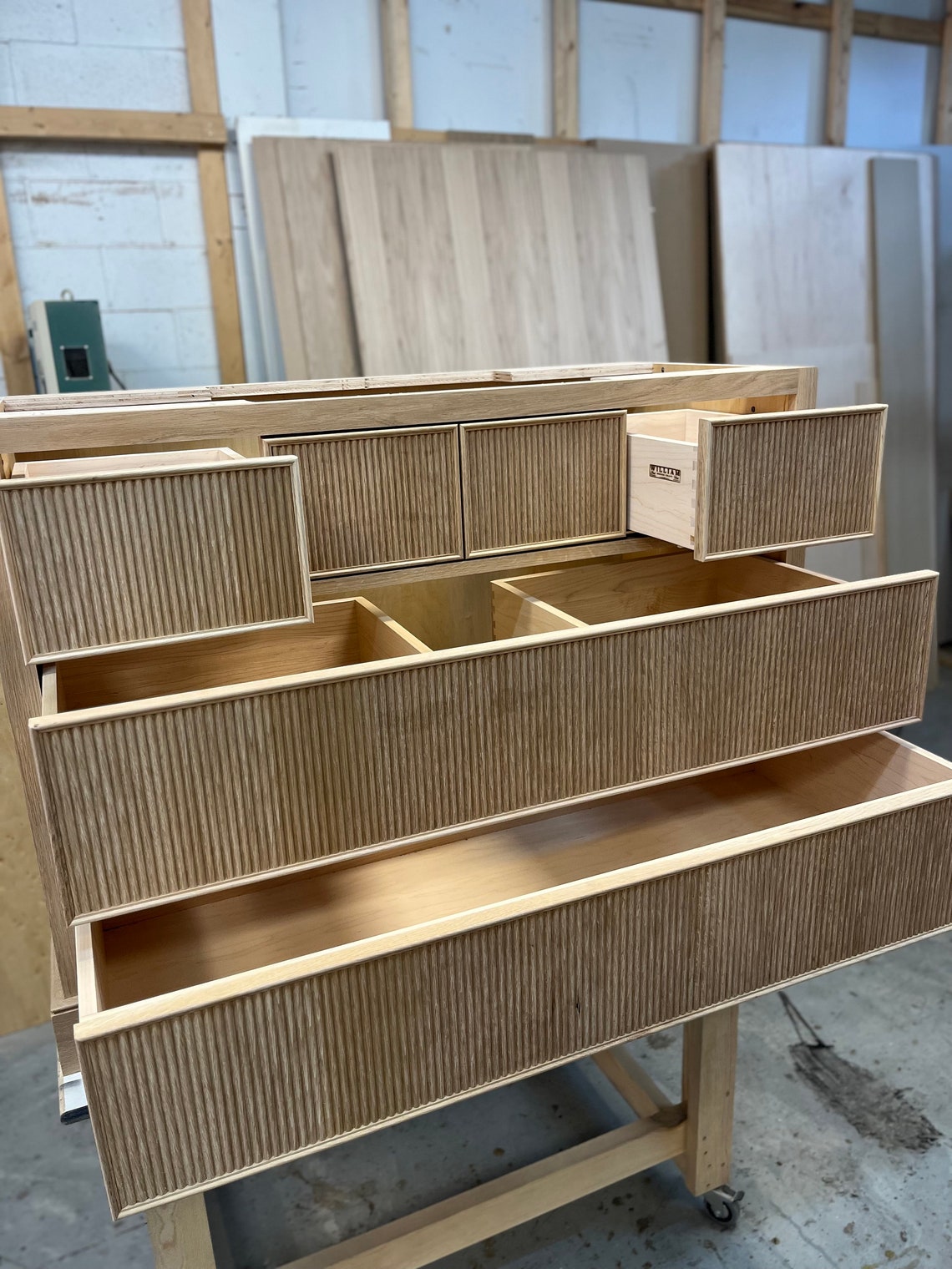 Solid White Oak Bathroom Vanity Built to Order Any Size Available - Etsy
