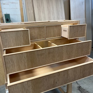 Solid White Oak Bathroom Vanity Built to Order Any Size Available - Etsy