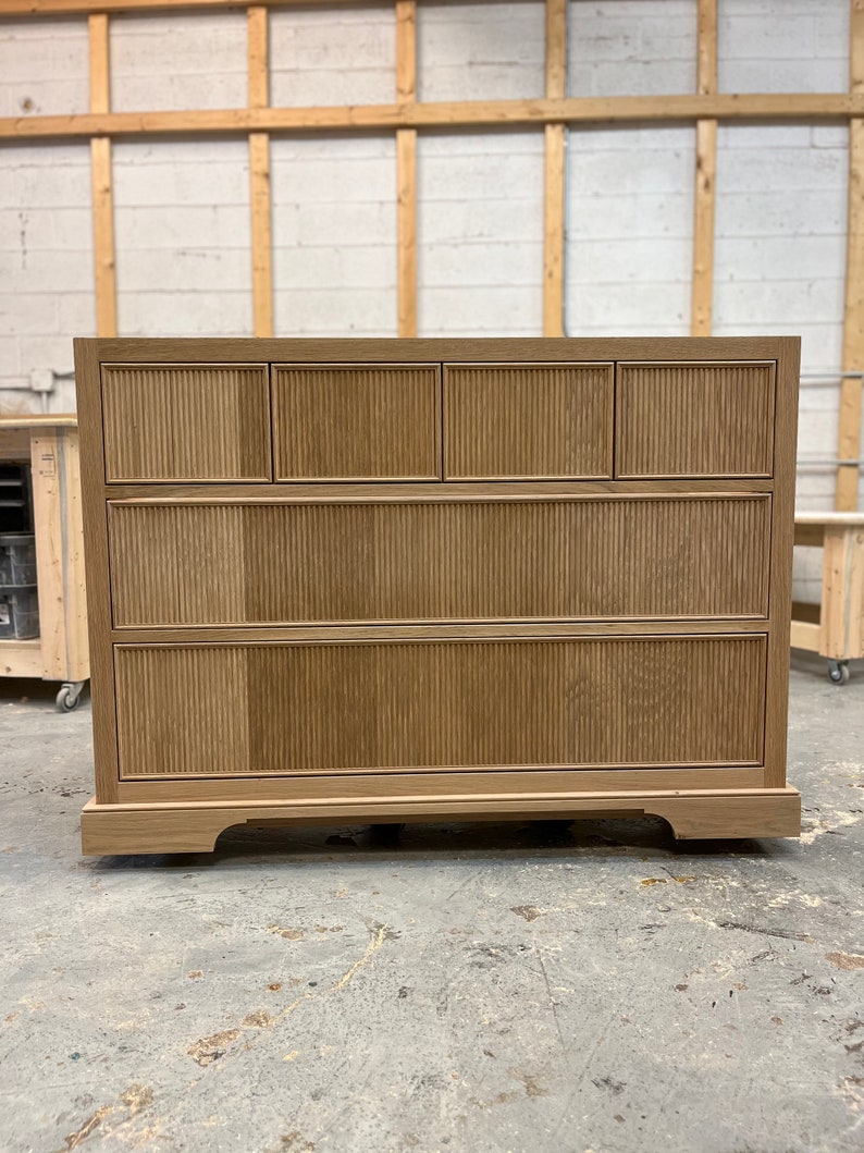 White Oak Reeded Beaded Fluted Bathroom Vanity Powder Room - Etsy