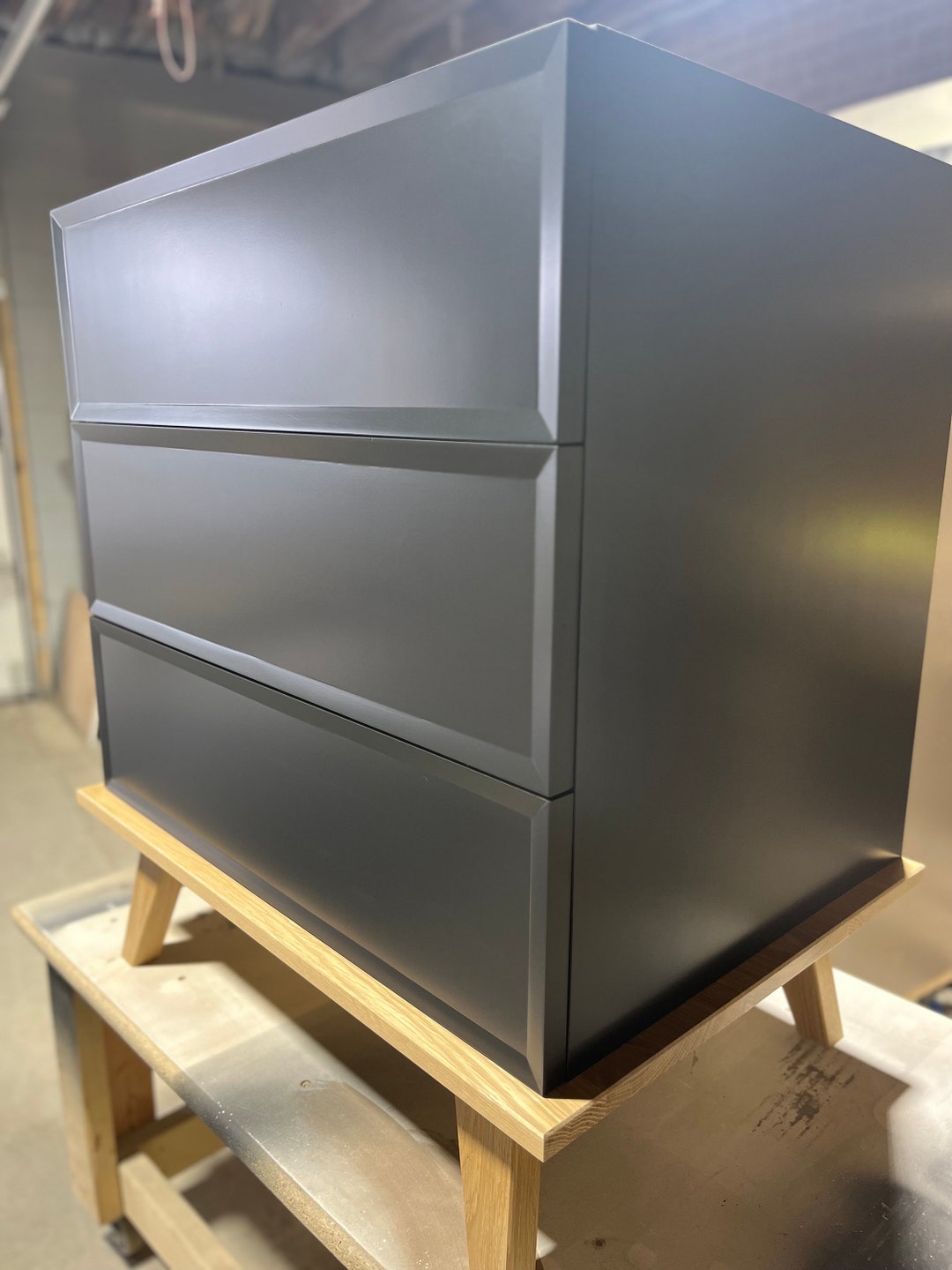 Custom Solid Maple Bathroom Vanity - Etsy