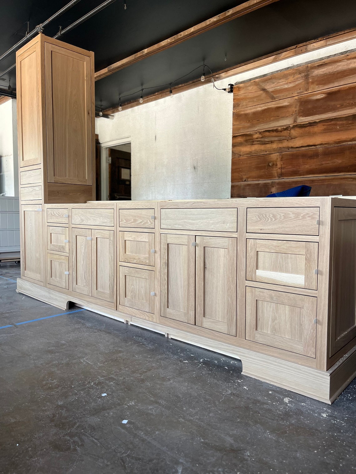 White Oak Bathroom Vanity Built to Order Any Size Solid Wood - Etsy