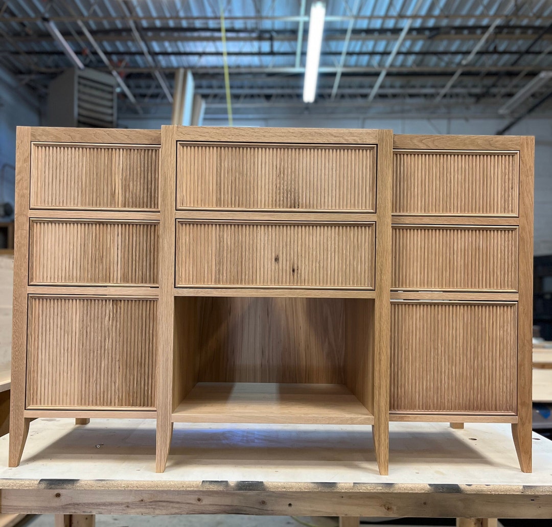 Solid White Oak Bathroom Vanity Built to Order Any Size Available - Etsy