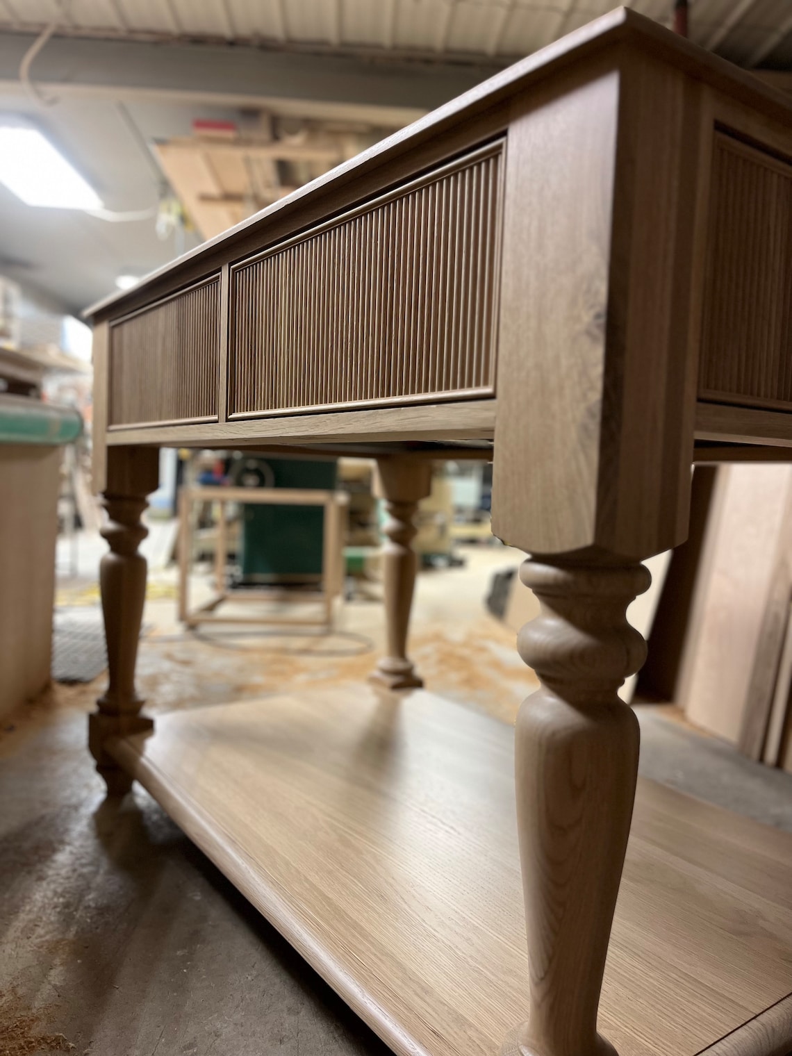 White Oak Reeded Beaded Fluted Kitchen Island - Etsy