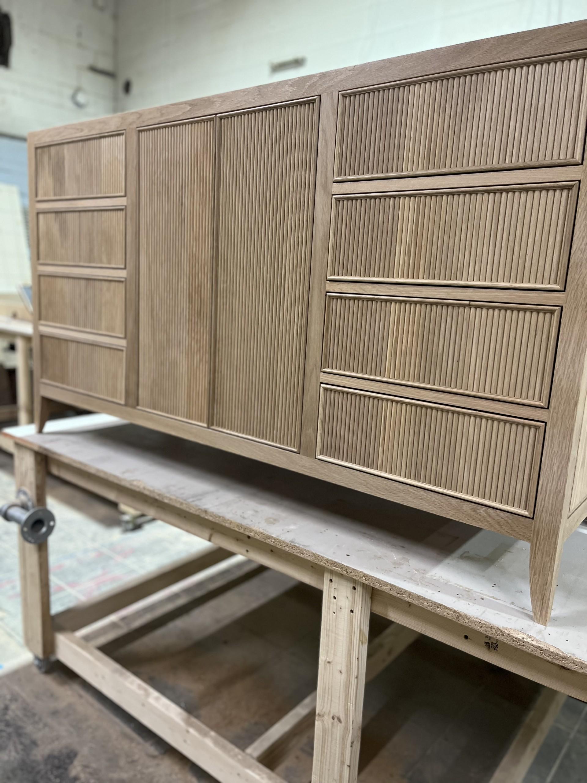 Reeded White Oak Vanity - Etsy