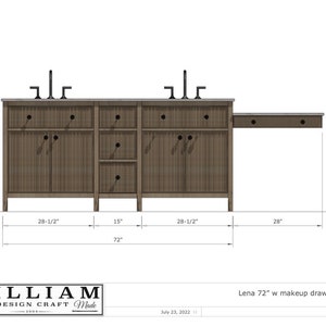 Custom Reeded Drawer Fronts - Etsy