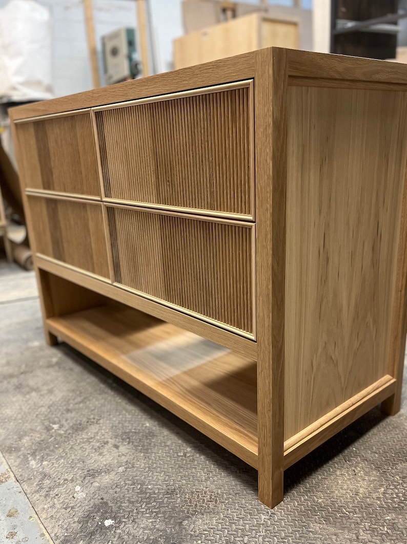 Solid White Oak Bathroom Vanity Built to Order Any Size Available 48 ...