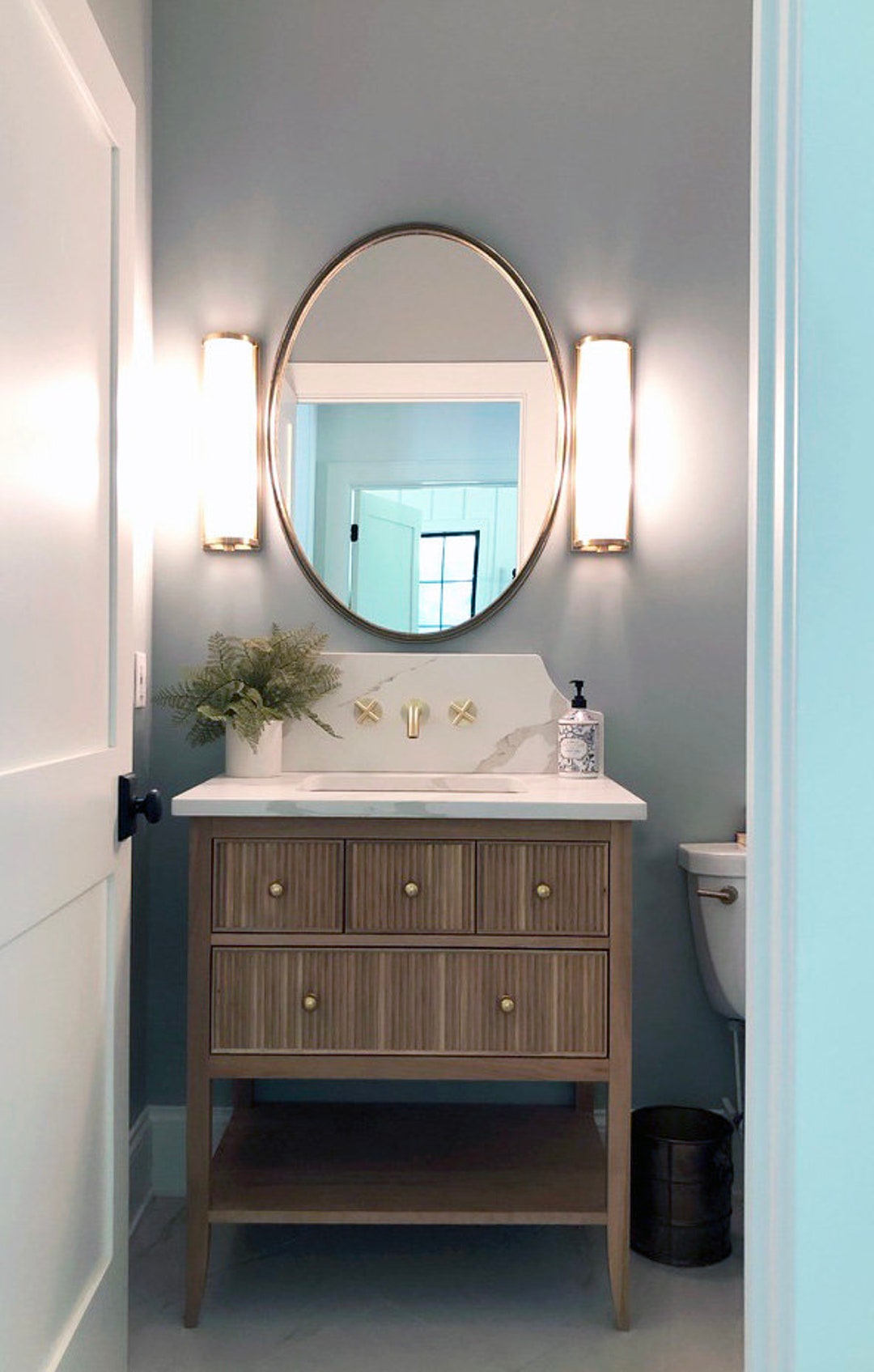 Reeded White Oak Vanity - Etsy