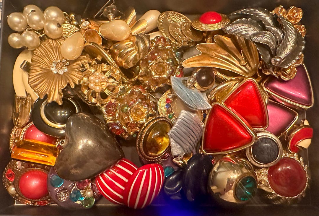 One Pound of 1980 Style Earrings - Etsy