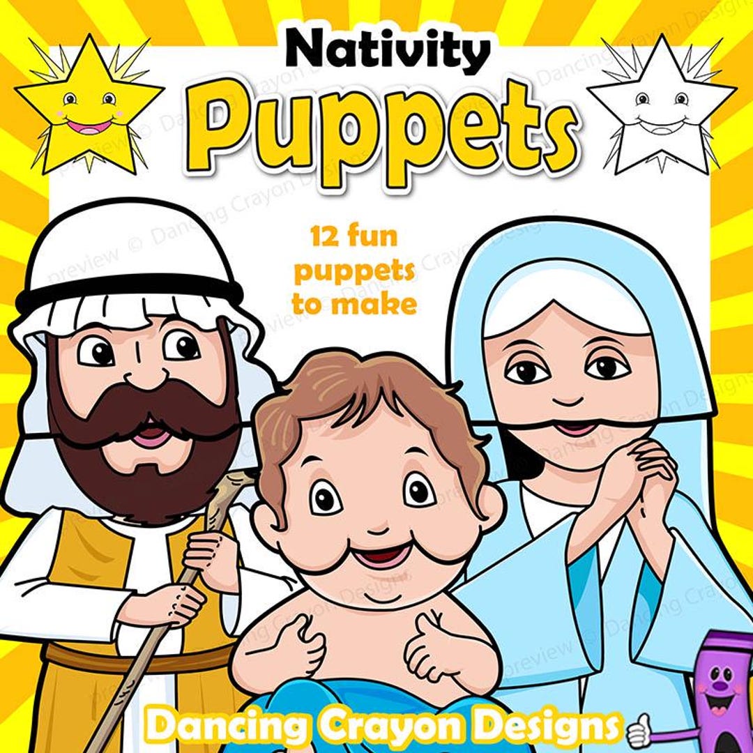 Nativity Story Puppets: Printable Paper Bag Christmas Craft (PDF) - Etsy