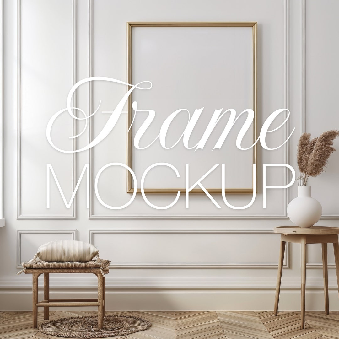 Frame Mockup Modern Environment, Vertical Poster Frame Mockup, 3x4 ...