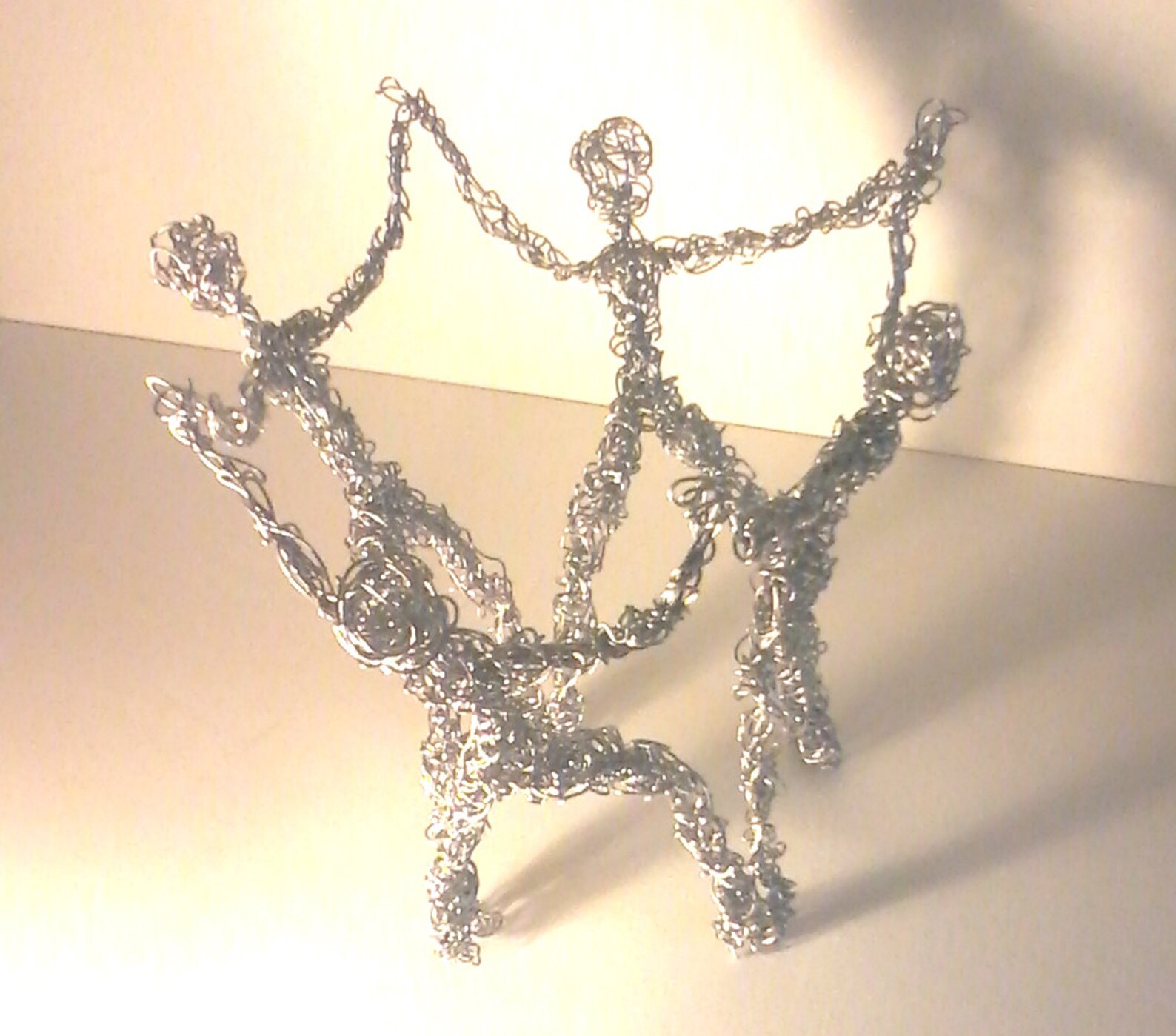 Wire Art Sculpture People Family Figurine Metal Statue Women - Etsy