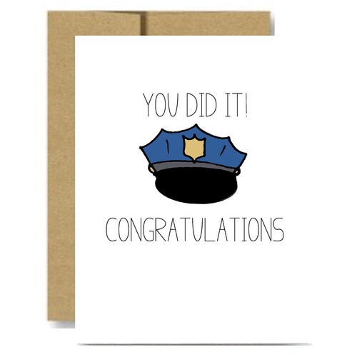 Police Congratulations Card Policeman Promotion Police - Etsy