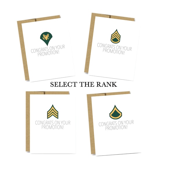 Army Congratulations Card - Etsy