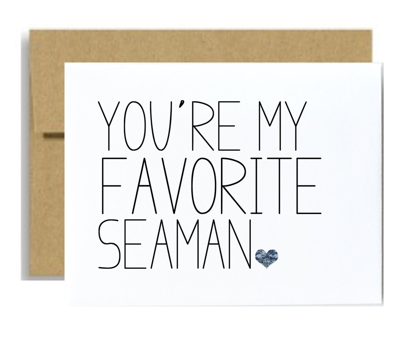 Navy Military Greeting Card You Are My Favorite Seaman Navy Graduation ...
