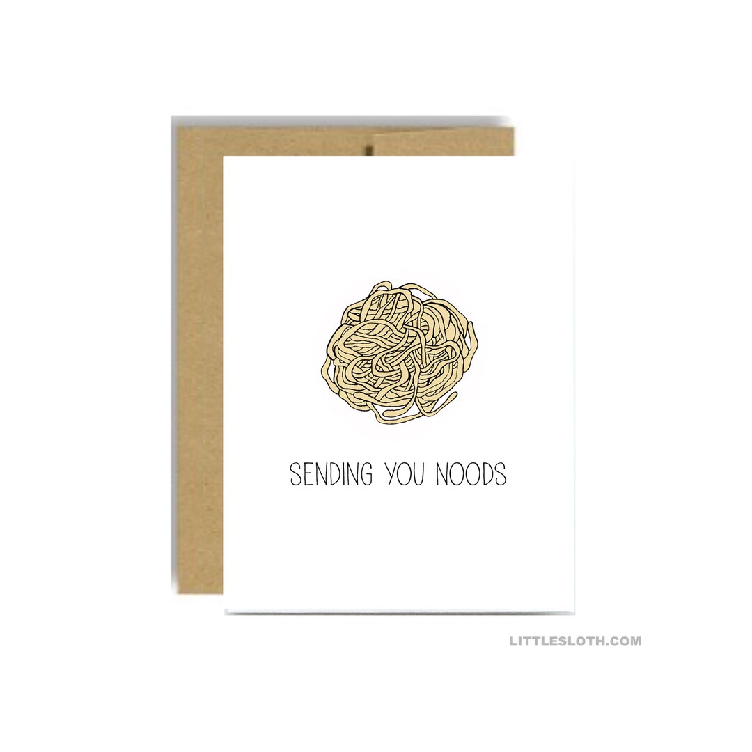 Sending You Noods Funny Card - Valentines Day Vday Naughty Anniversary ...