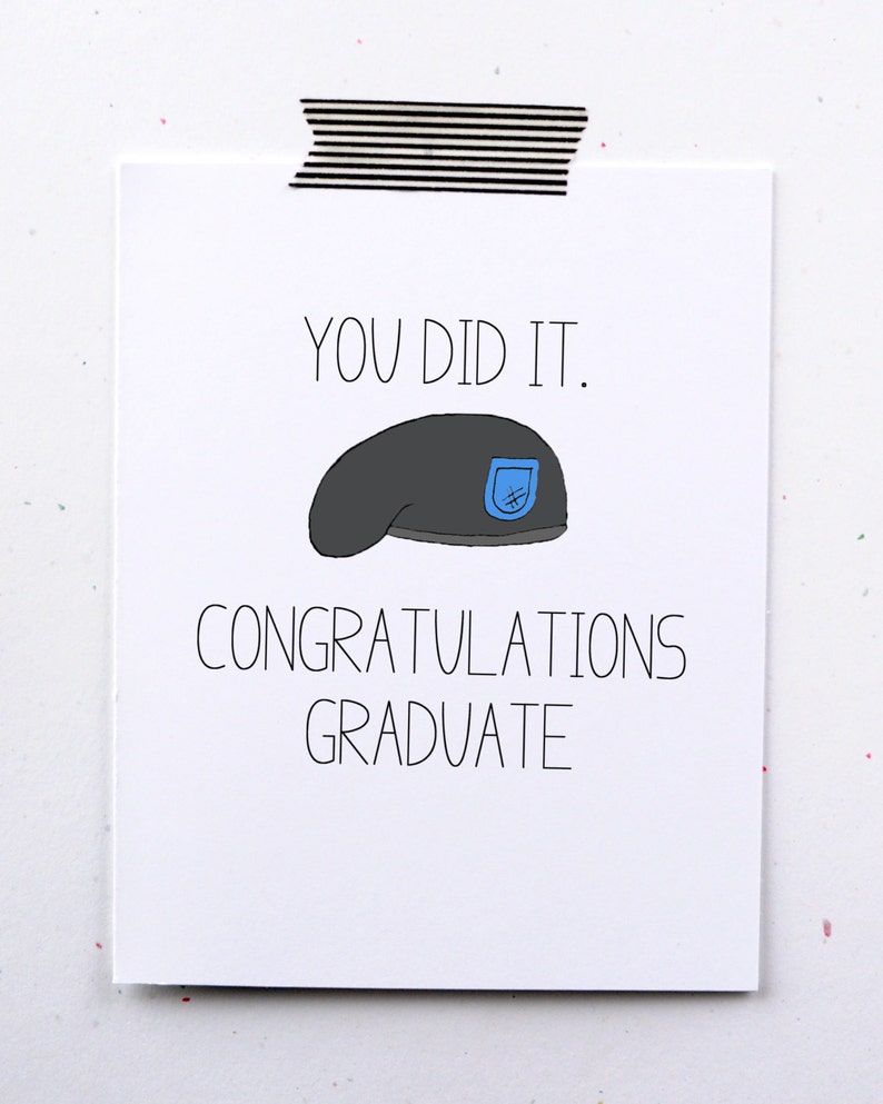 Army Basic Training Graduation Card - BCT Military Congrats You Did It ...