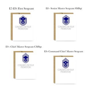 Air Force Promotion Card - Sergeant Airman Congrats Congratulations ...