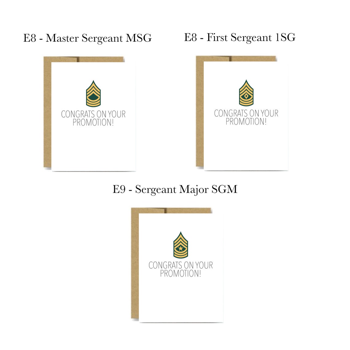 Army Promotion Card - Congrats on Your Promotion Staff Sergeant ...