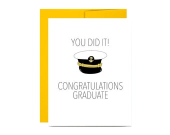 Air Force Graduation Card Military Grad Airman You Did It - Etsy