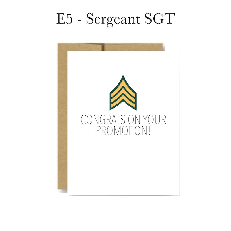 Army Promotion Card - Congrats on Your Promotion Staff Sergeant ...