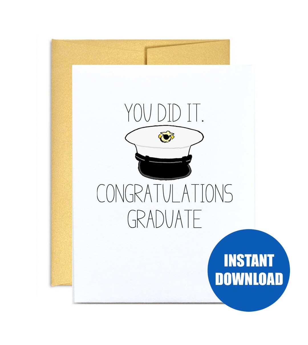 DIGITAL DOWNLOAD - Marine Basic Training Card Graduation ...