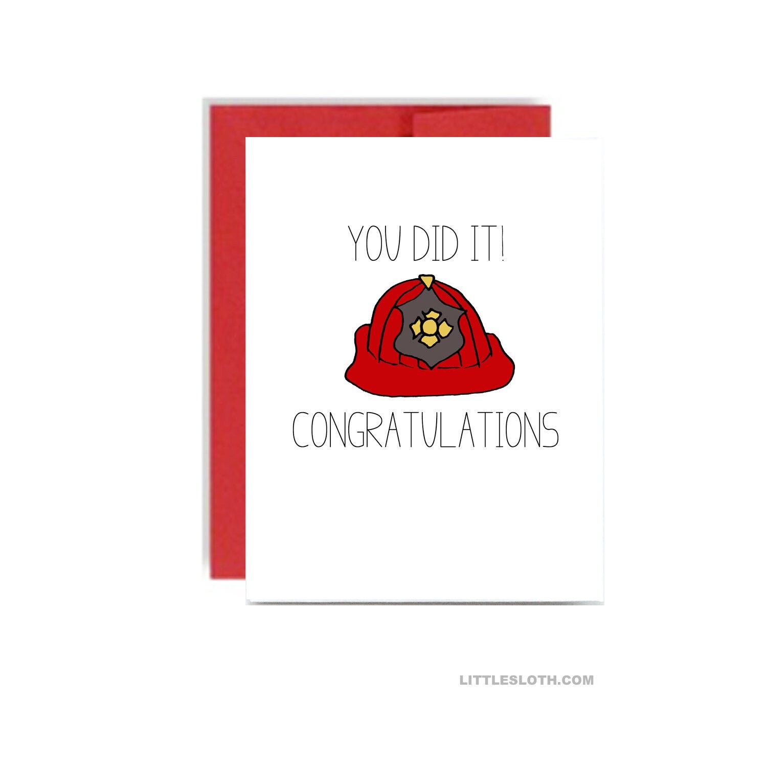 Fireman congratulations card firefighter congrats fire | Etsy