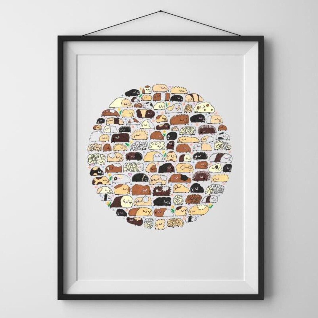 Pig Run/100 Guinea Pigs by Shifter. A3 Inkjet Printed to Order on ...