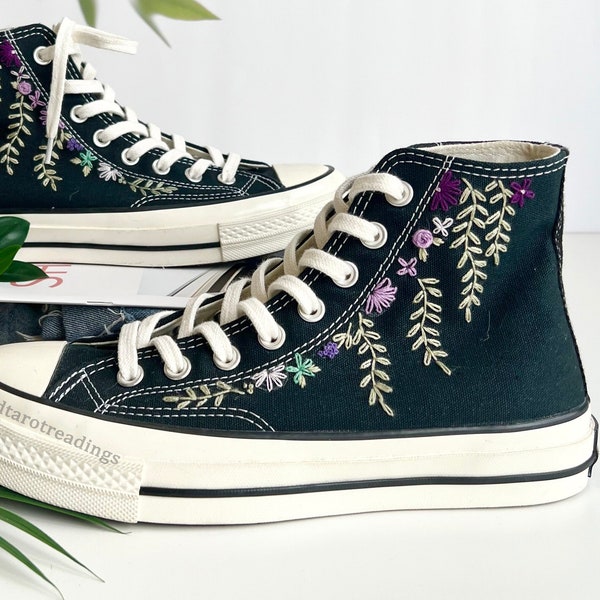 Purple Converse - Etsy