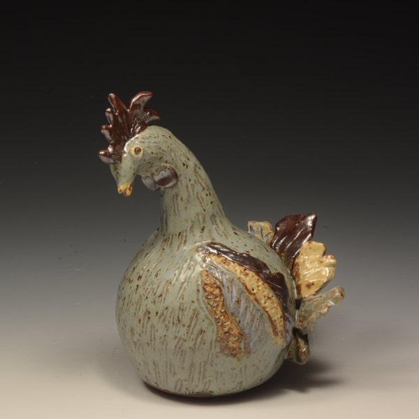 Pottery Chicken - Etsy
