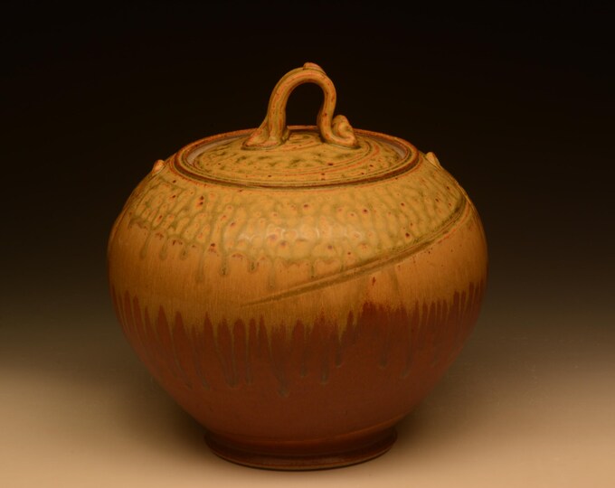 Handcrafted Stoneware Covered Jar. Functional Pottery. - Etsy