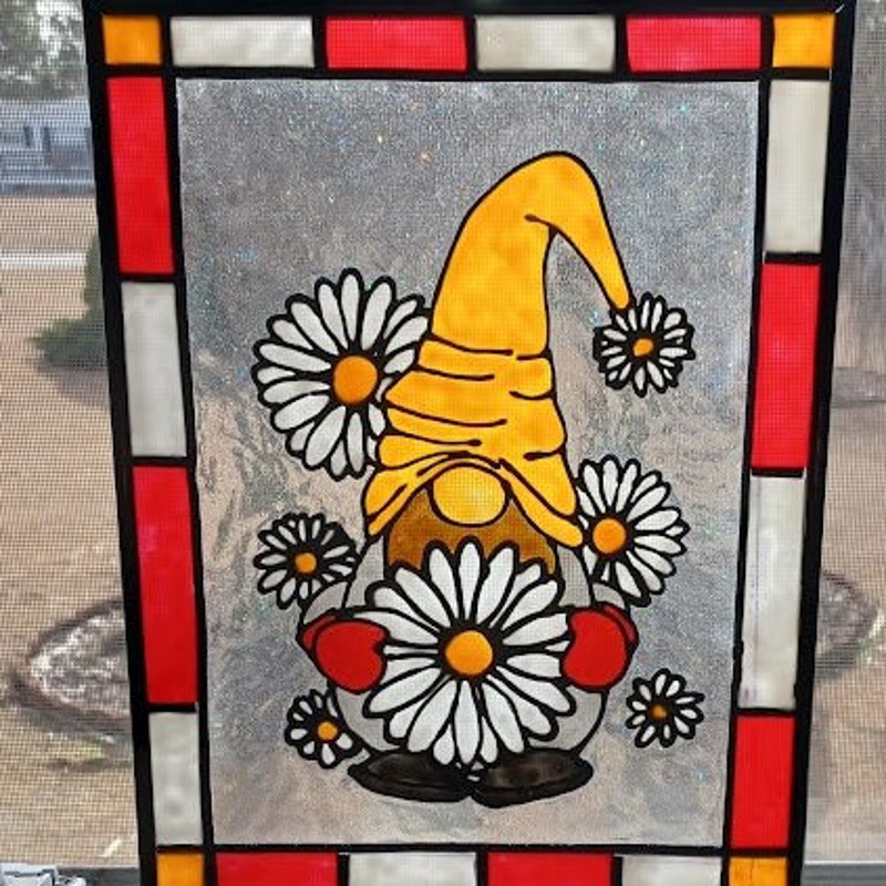 Stained Glass Daisy - Etsy