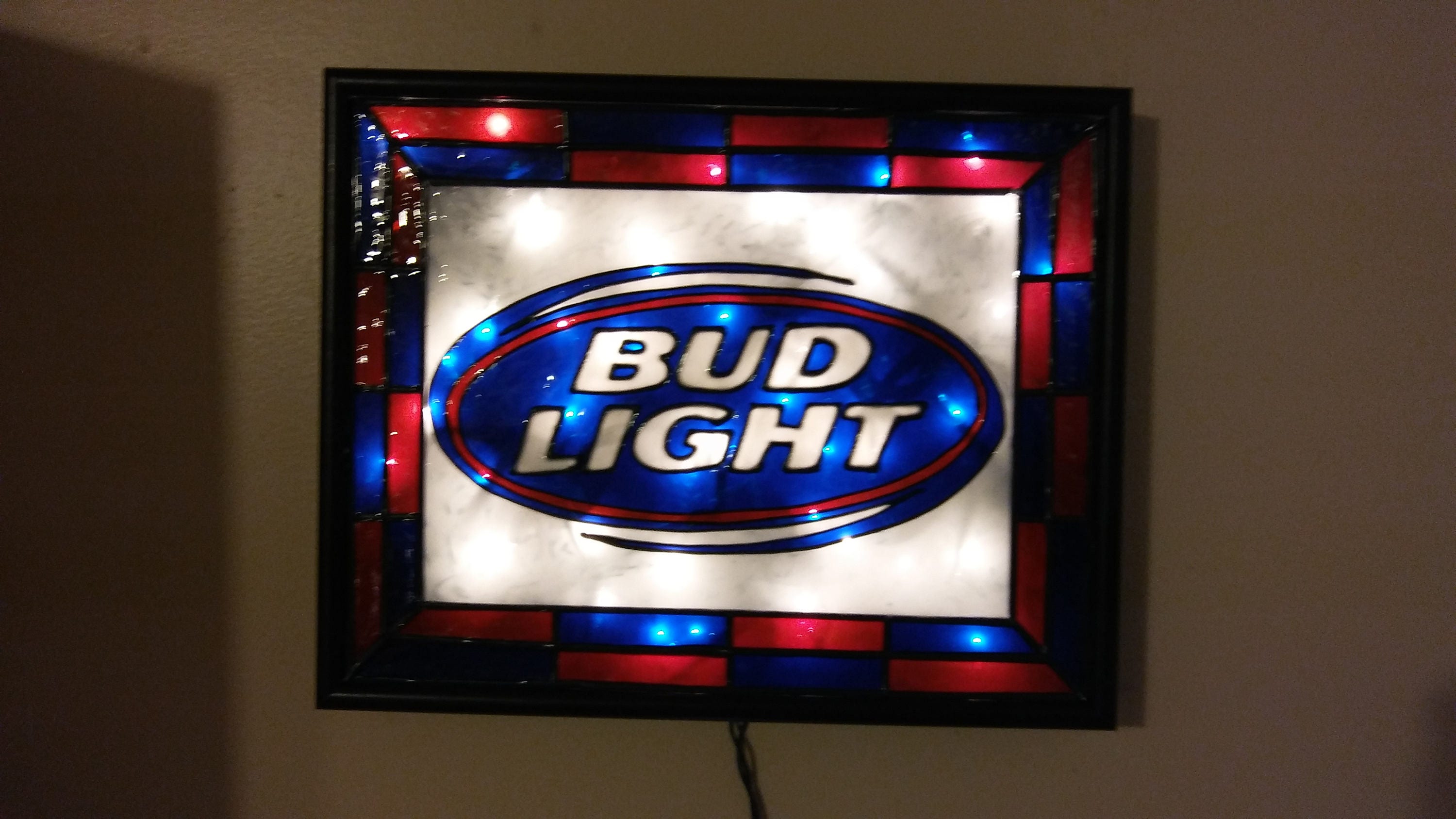 Vintage Bud Light Beer Wall Sign / Light - munimoro.gob.pe