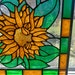 Sunflowers Stained Glass Window Panel Hand Painted. - Etsy