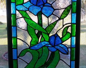 Painted glass windows | Etsy