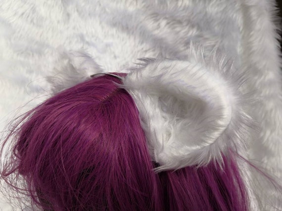 Choose Your Colours White Bear Ears Furry Cosplay Hair Clips | Etsy